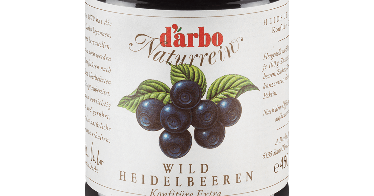 All Natural 450 g Wild blueberry - A. Darbo AG