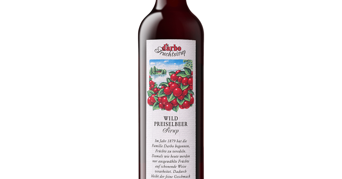 Syrup 500 ml Wild lingonberry - A. Darbo AG