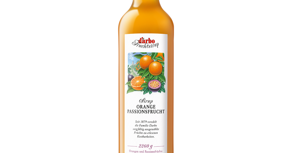 Syrup 500 ml Orange and passion fruit - A. Darbo AG