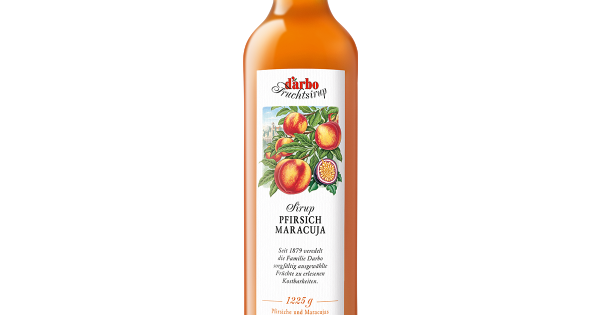Syrup 500 ml Peach and passion fruit - A. Darbo AG